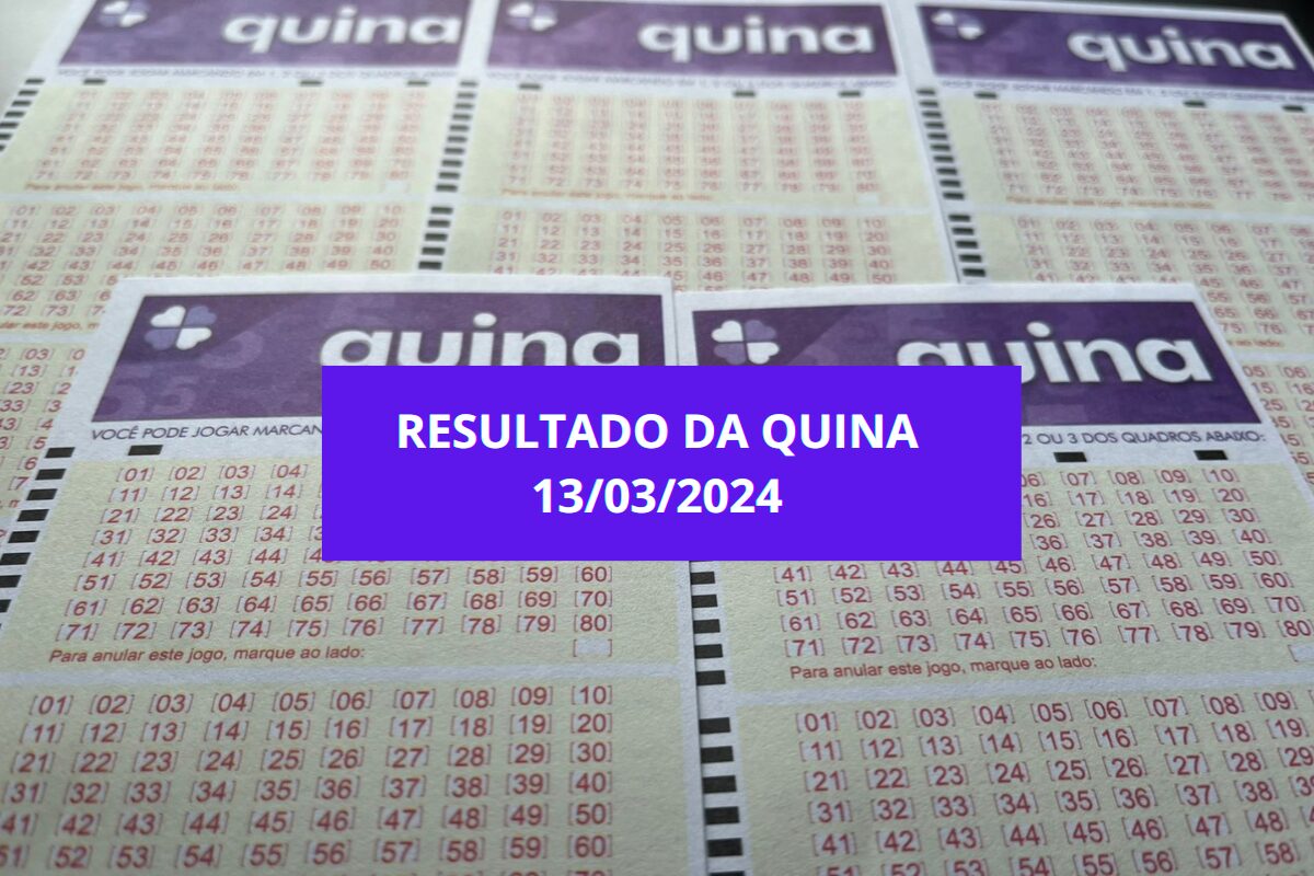 Resultado da Quina da quarta-feira, concurso 6389 de hoje