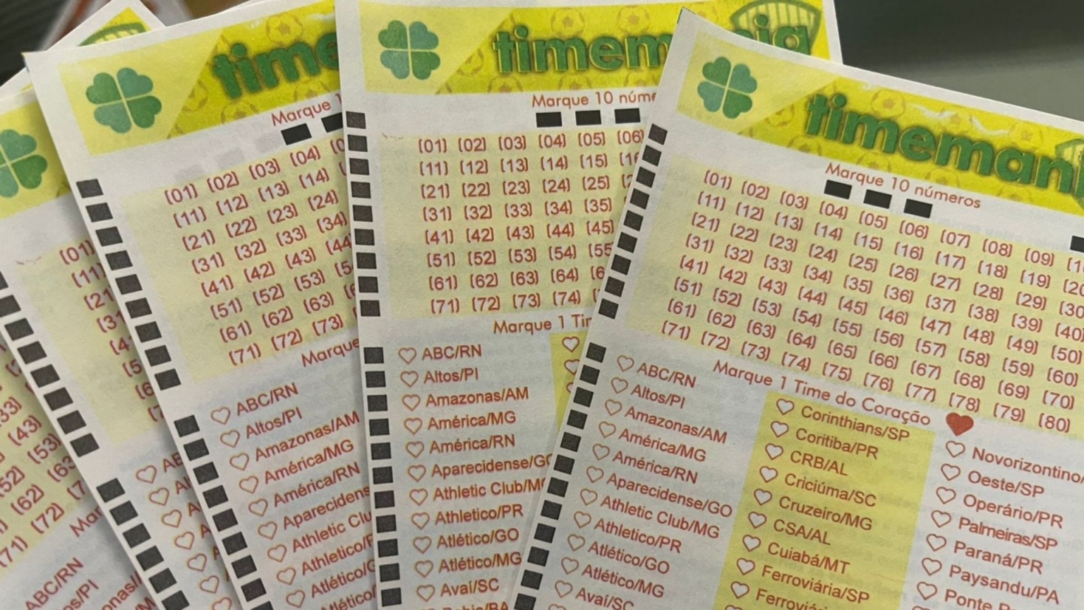 Veja o resultado da Timemania 2398 e Dia de Sorte 1220 de sábado